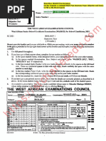 WAEC Data Processing Past Question Paper and Answer PDF Download | PDF ...