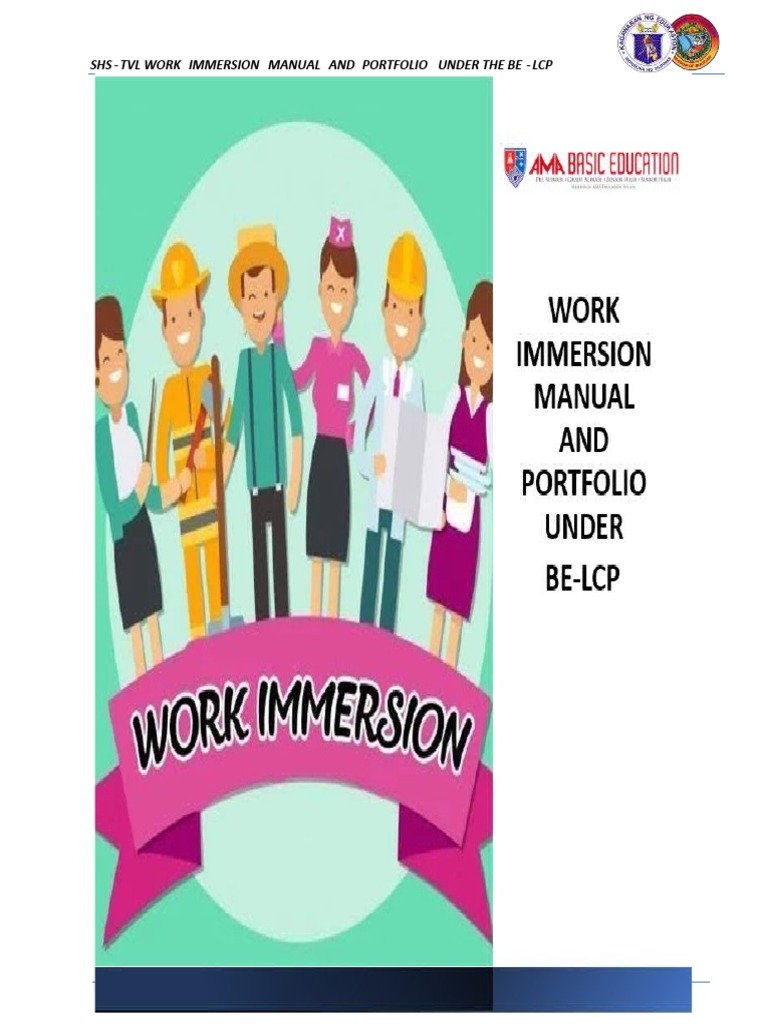 Work Immersion Manual | PDF | Résumé | Simulation