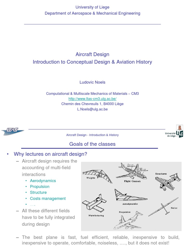 Aircraft Design Introduction To Conceptual Design & Aviation History ...