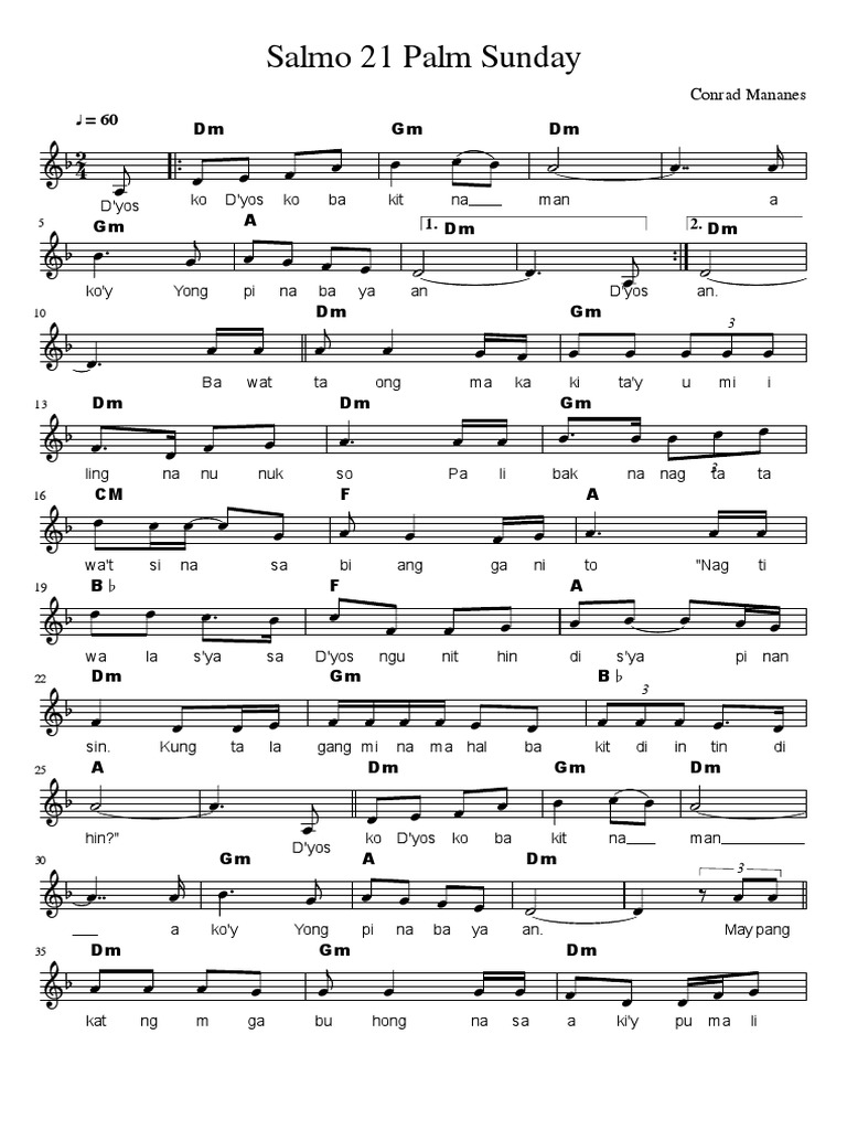 Psalm 21 Palm Sunday 1 | PDF