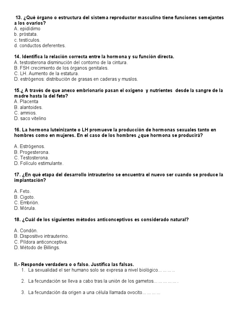 7º Desarrollo Humano C, Nat. | PDF | Placenta | Hormona luteinizante