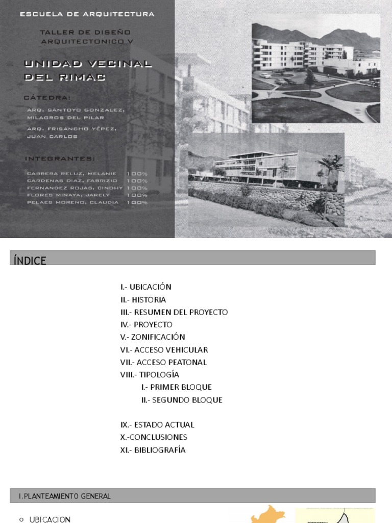 s1 - Unidad Vecinal Rímac | PDF | Lima