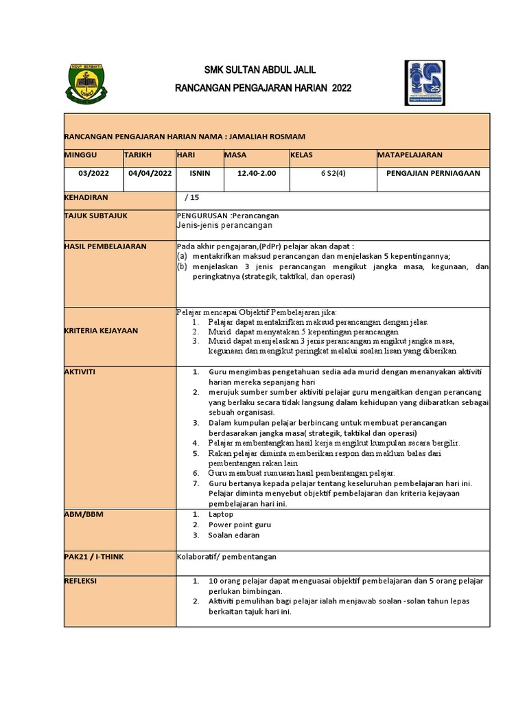 Contoh Erph t6 | PDF