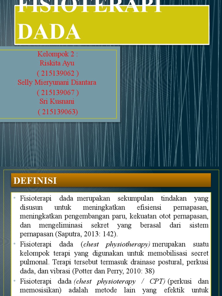 FISIOTERAPI DADA pptx-1 | PDF | Pengembangan Diri | Kesehatan Holistik