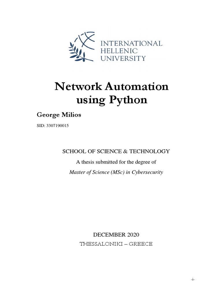 Network Automation Using Python (Final) | PDF | Representational State ...