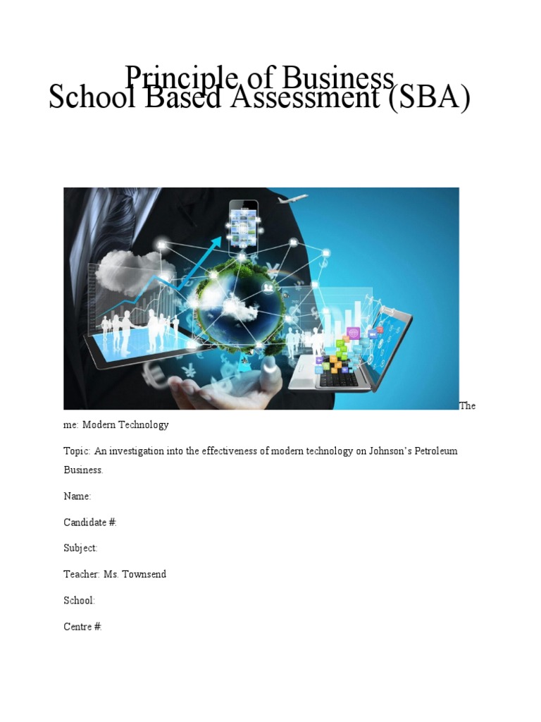 Sample SBA for Business Cognate | PDF | Employment | Automation