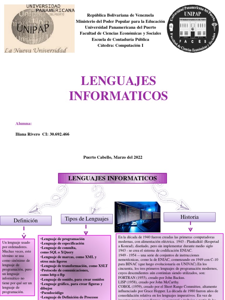 Mapa Conceptal Lenguaje Informatico | PDF | Lenguaje de programación ...