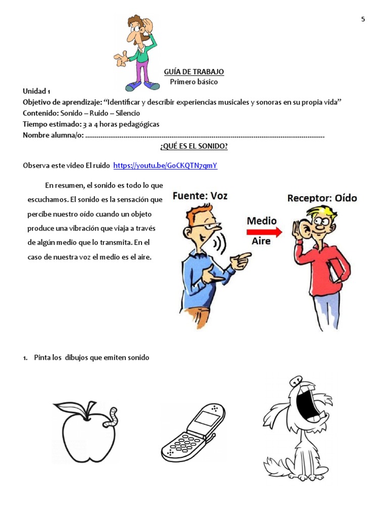Primero Básico - Guia - Que Es El Sonido | PDF | Sonido | ruido
