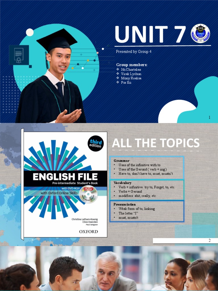 Unit 7: Group Members | PDF | Verb | English Language