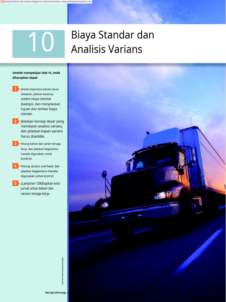 Analisis Varians Biaya Standar Kaos | PDF | Bisnis