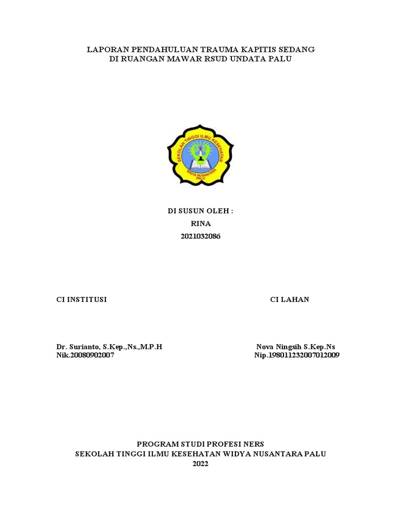 Rina (LP Trauma Kapitis) | PDF