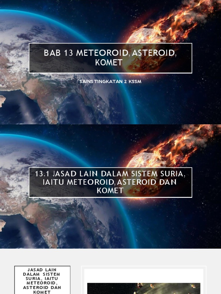Bab 13 - Meteoroid, Asteroid Dan Komet | PDF