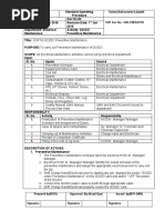 SOP 045 - Preventive Maintenance of SOP | PDF