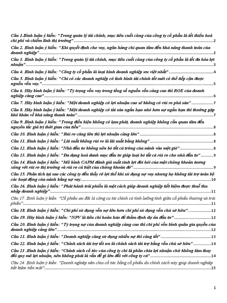 TCDN - Đề cương ôn thi cuối kỳ APD | PDF