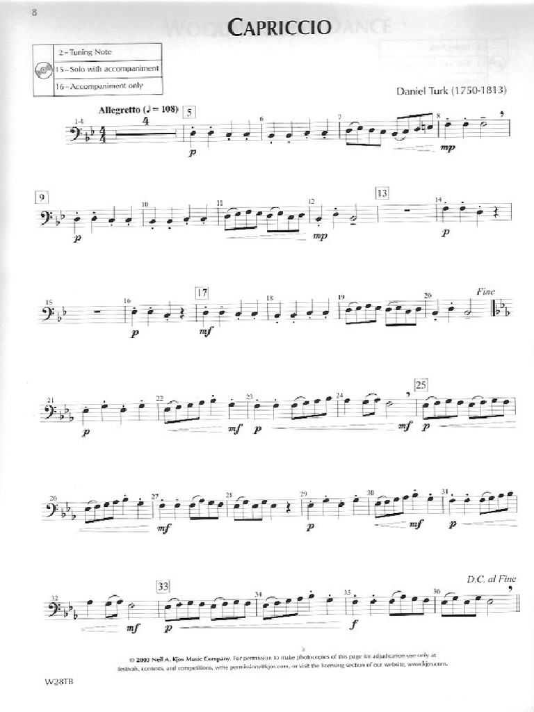 Level 1 Trombone - Euph Solo - Capriccio | PDF