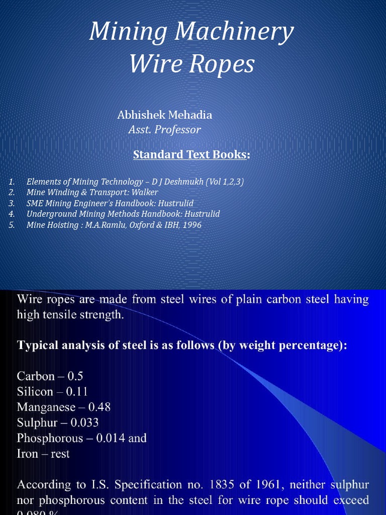 Overview of Mining Machinery Systems | PDF | Mining
