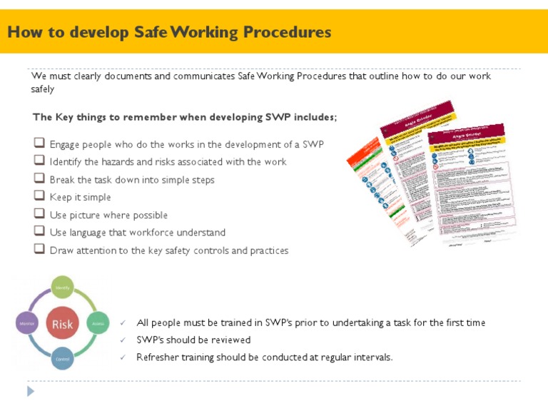 Developing Safe Working Procedure | PDF | Career & Growth | Business