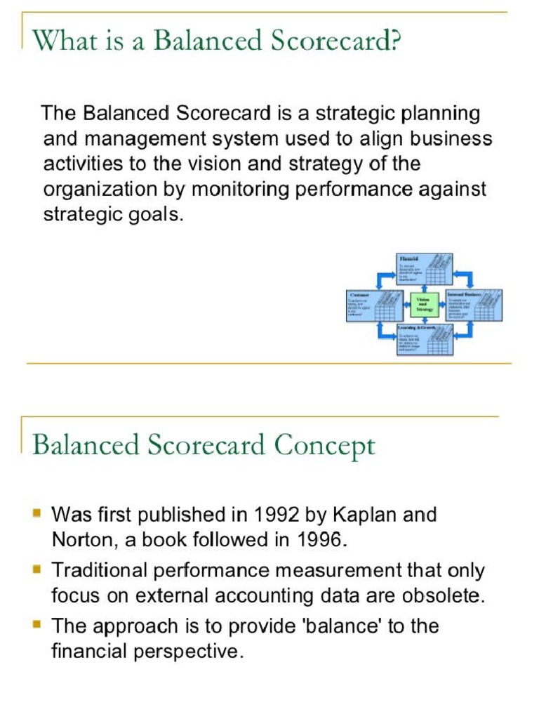 Balance Scorecard.Pdf , What Is a Balanced Scorecard? – EZPJU