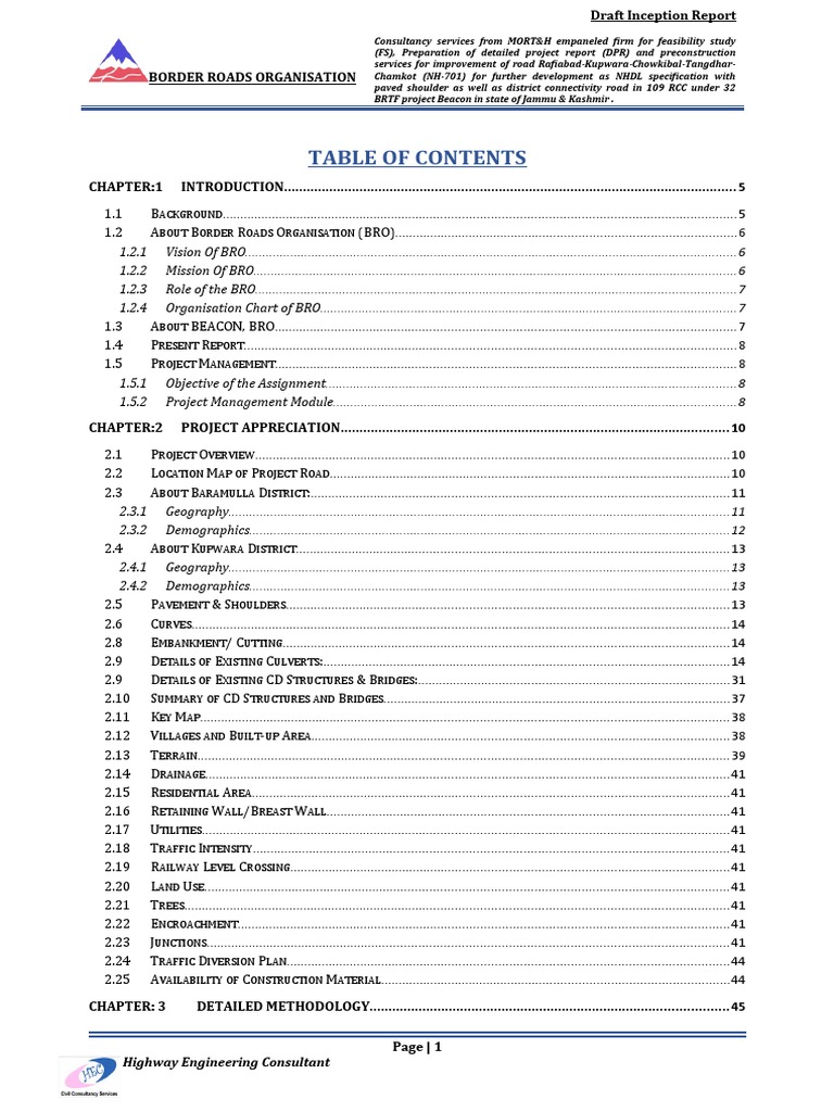2.inception Report (Repaired) | PDF | Road | Transport Infrastructure