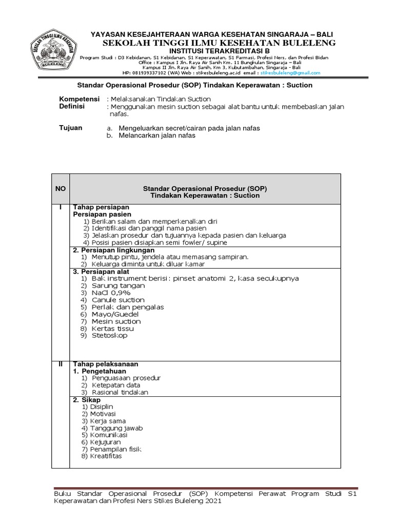 SOP Suction | PDF