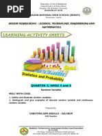 Statistics - Probability - Q3 - Mod1 - Random Variables and Probability Distributions | PDF ...