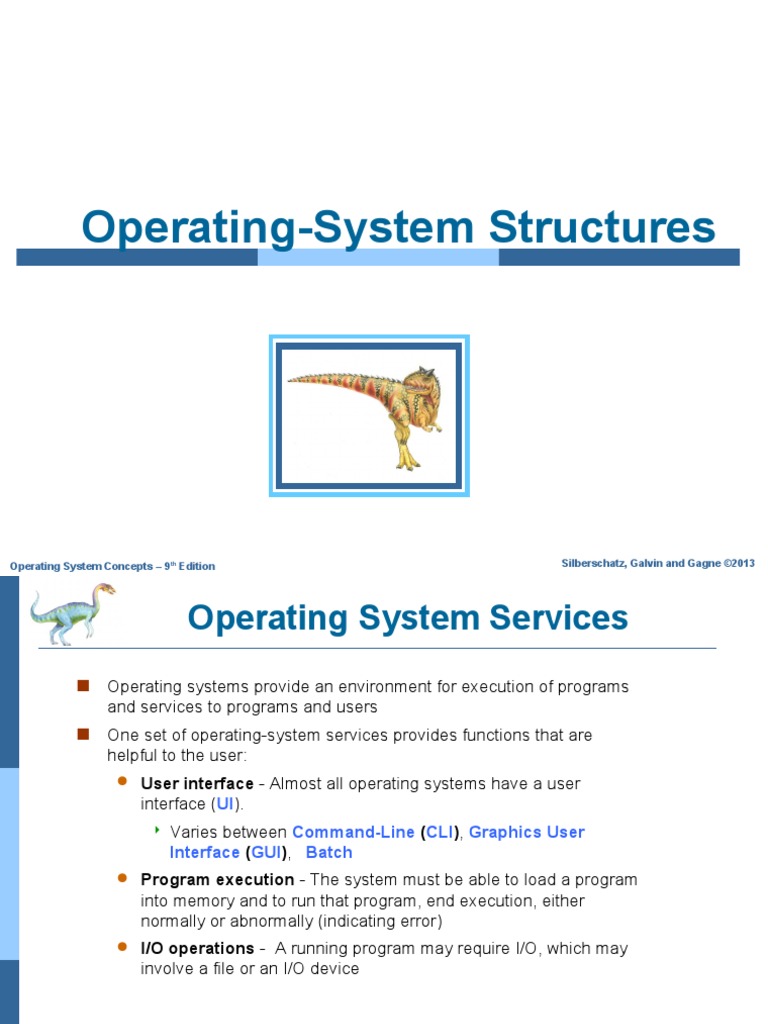 Operating-System Structures: Silberschatz, Galvin and Gagne ©2013 ...