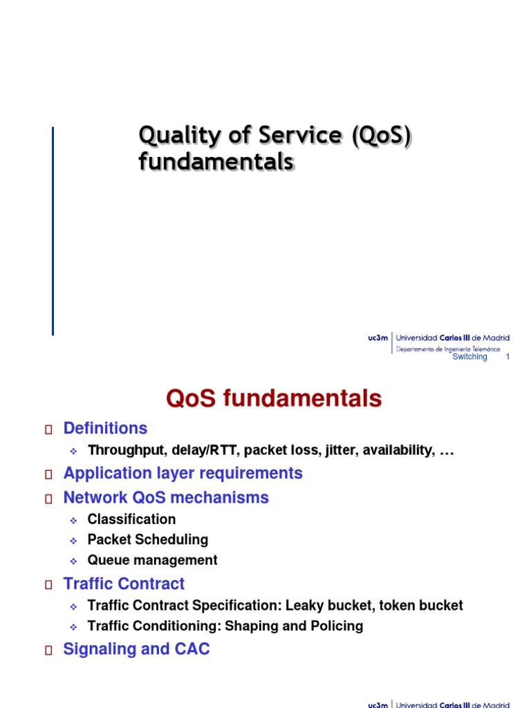 Understanding QoS in Network Switching | PDF | Quality Of Service ...