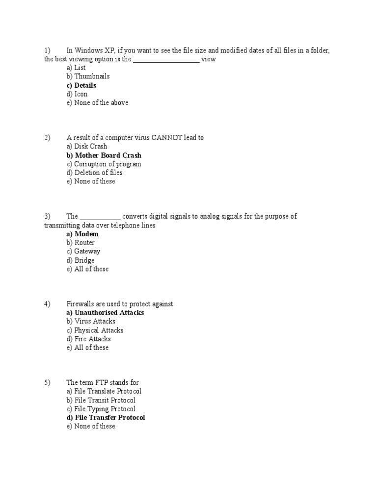 Computer Literacy Test 2 | PDF | Cheque | Clearing (Finance)