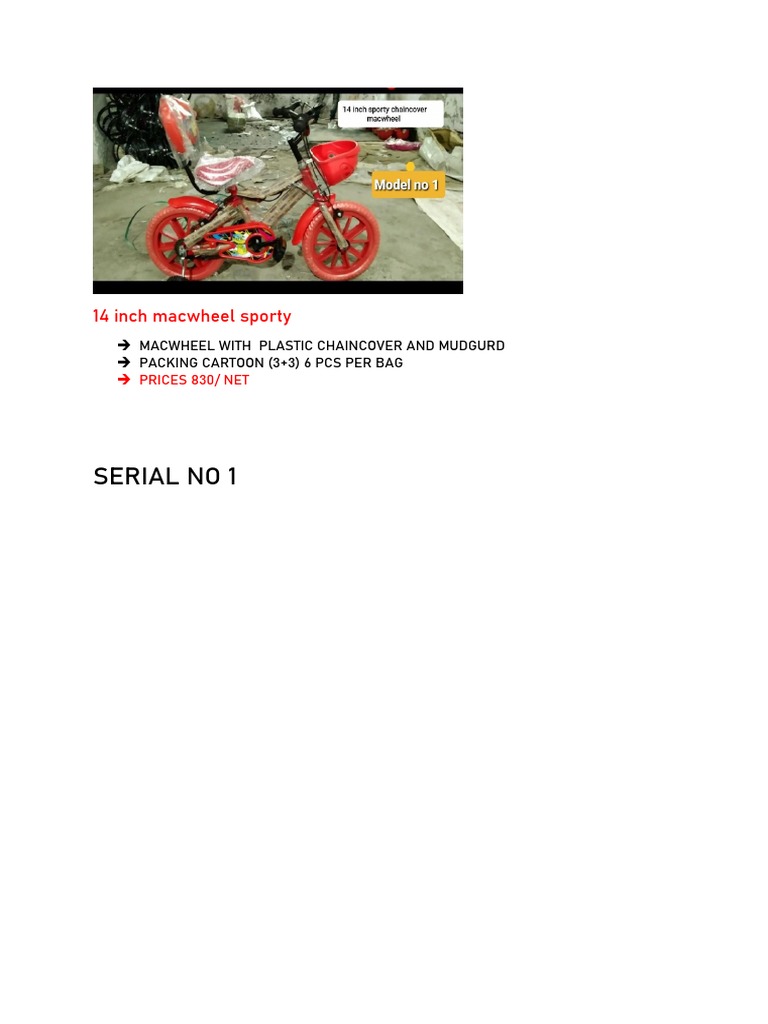 Macwheel Pricing and Specifications | PDF | Manufactured Goods | Land ...