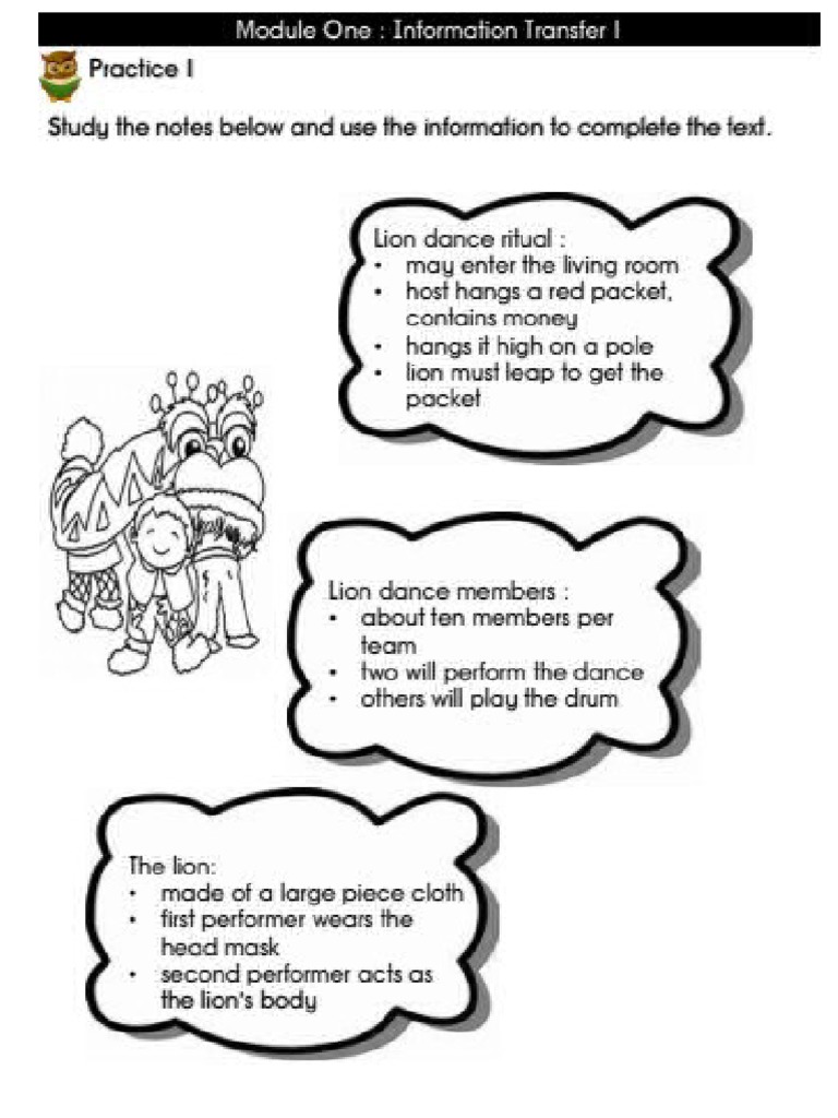 Information Transfer Worksheet 1 | PDF