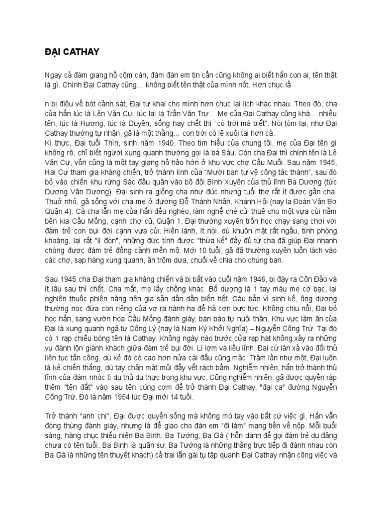 Đ I Cathay | PDF