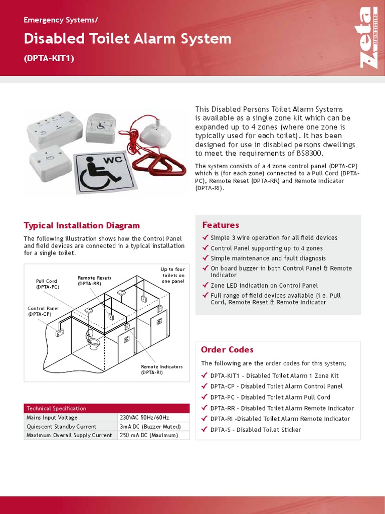 Disabled Toilet Alarm System: (DPTA-KIT1) | PDF | Computing ...