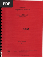 Standard Progressive Matrices Test Booklet PDF | PDF | Chess | Chess Theory