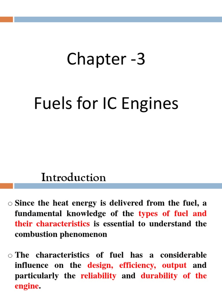 IC Engine Chapter-3 | PDF | Fuels | Ethanol