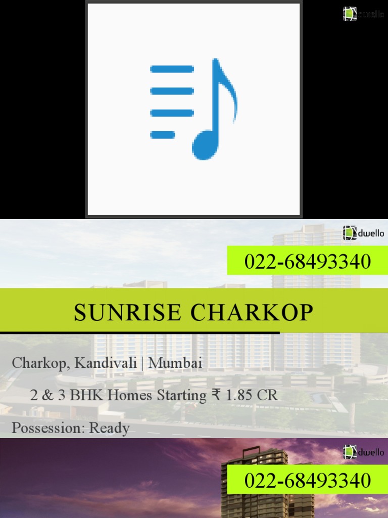 Sunrise Charkop - 2&3 BHK Homes in Mumbai Dwello | PDF