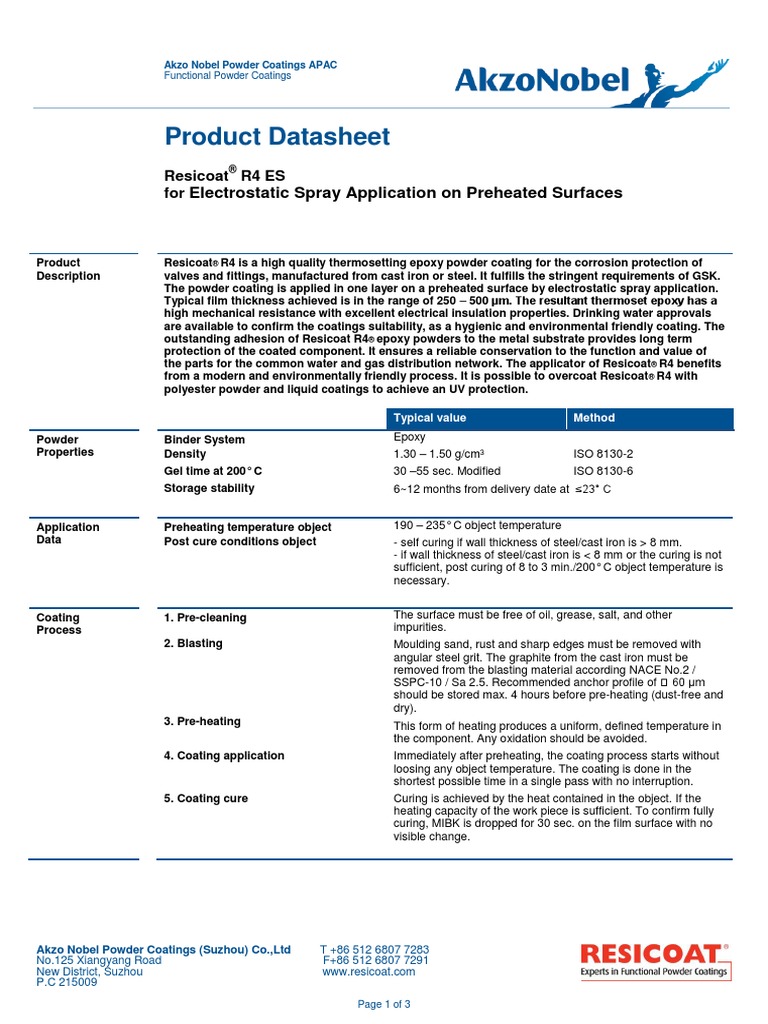 Resicoat V - F R4 ES | PDF | Epoxy | Materials