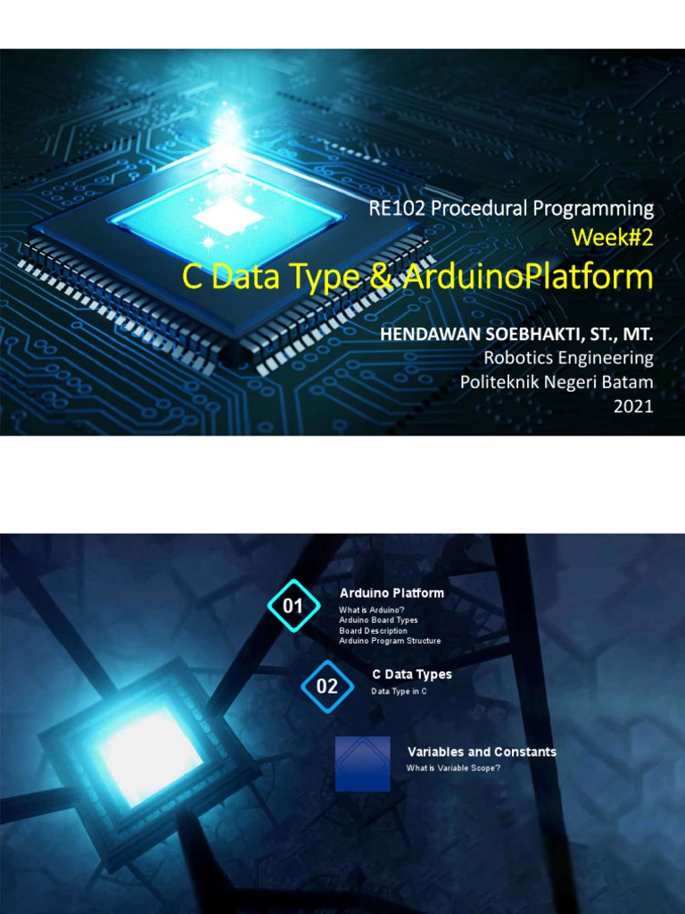 Week2 C Data Types And Arduino Platform Pdf Data Type Integer Computer Science 