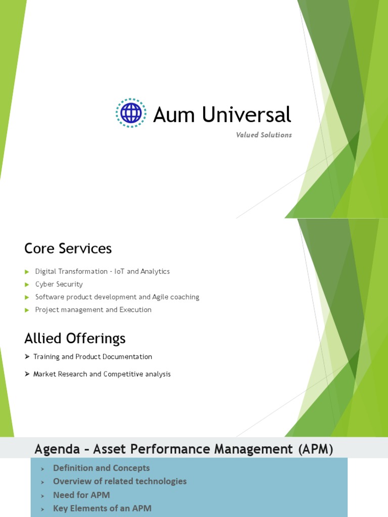 Asset Performance Management | PDF | Reliability Engineering | Analytics