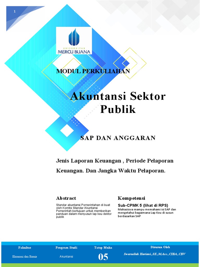Akuntansi dan Anggaran Sektor Publik | PDF | Pengelolaan Keuangan & Uang
