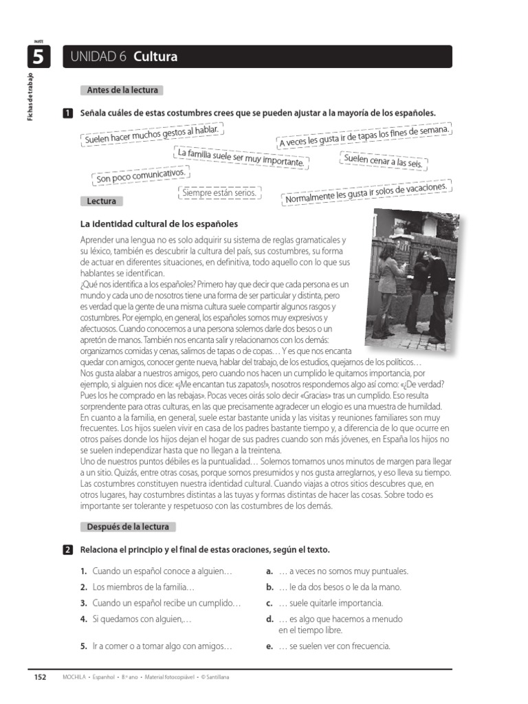 Unidad.6. Cultura: La Identidad Cultural de Los Españoles | PDF ...