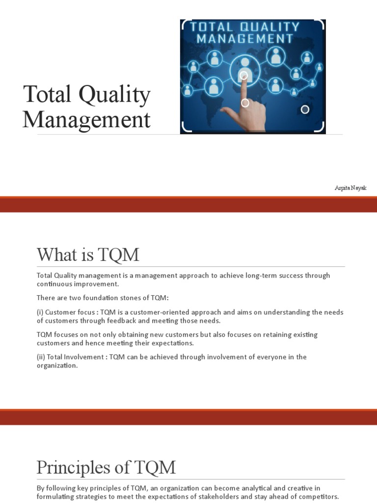 Total Quality Management | PDF | Quality Management | Leadership
