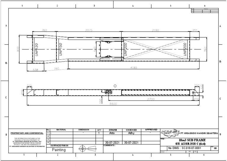 Mercy Axor 2528 C - Scow End Dump - 18M3 - Subframe | PDF