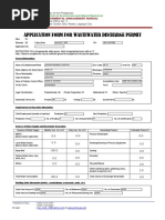Discharge Permit Application Form Sample Filled Up | PDF | Water ...