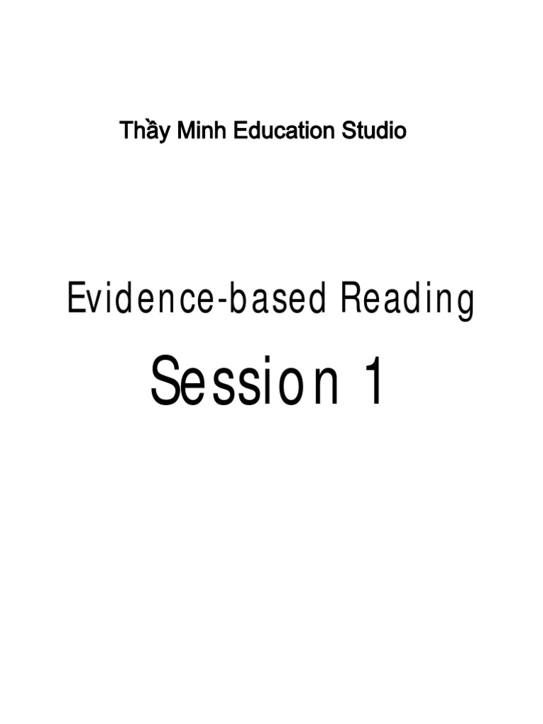 Evidence-Based Reading: Session 1 | PDF | Dolphin | Intelligence