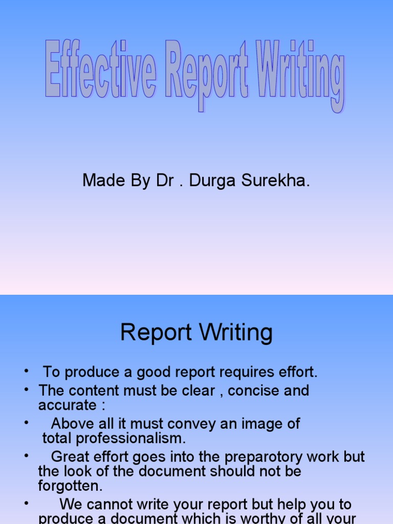 Essential Guide to Professional Report Writing | PDF | Cognition ...