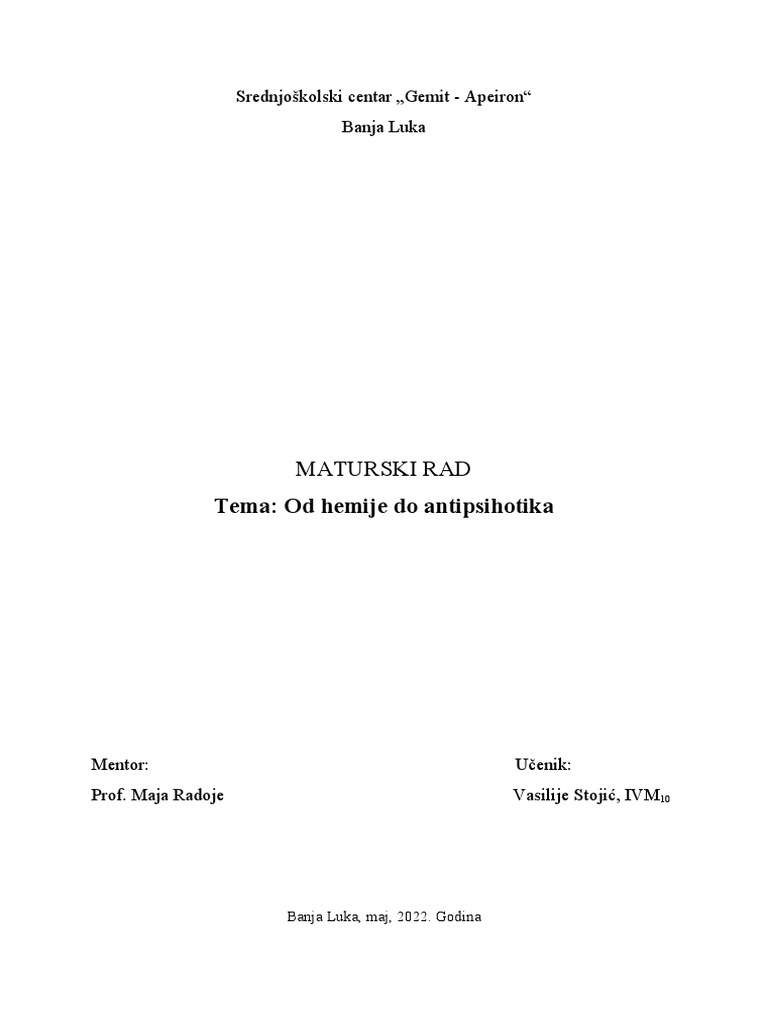 Antipsihotici | PDF