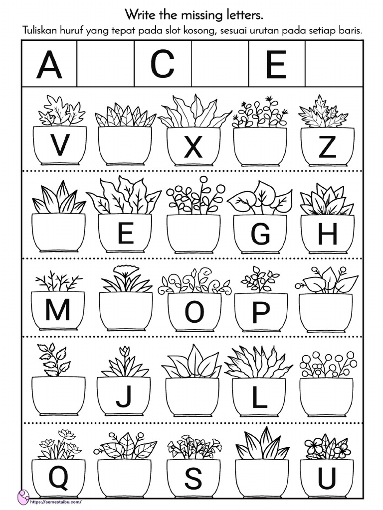 Melengkapi Urutan Huruf | PDF