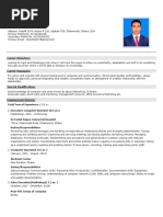 Modern CV Format of Bangladesh | PDF | Sales | Bangladesh