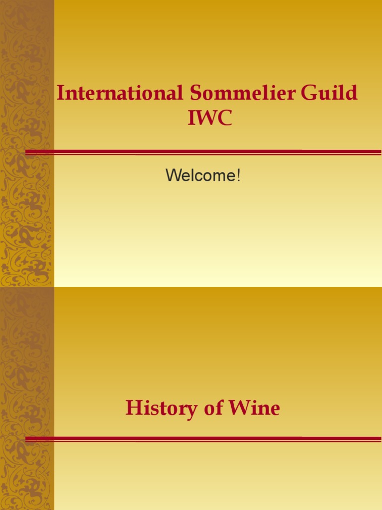 International Sommelier Guild IWC: Welcome! | Download Free PDF ...