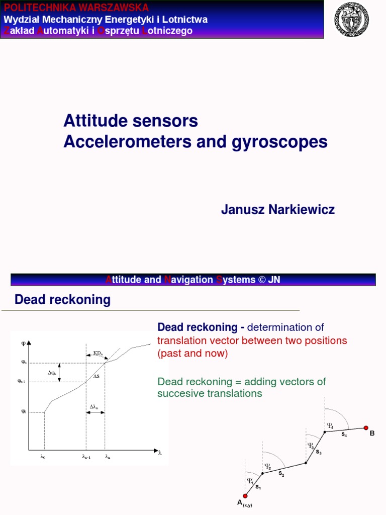 ANS L10 - Attitude Sensors | PDF | Inertial Navigation System ...